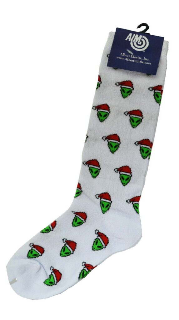 CHRISTMAS ALIEN’S UNISEX KNEE SOCKS | Area 51 Alien Center